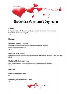 simonholt Valentines Menu 2021 - SIMONHOLT Restaurant | FOOD, DRINK ...